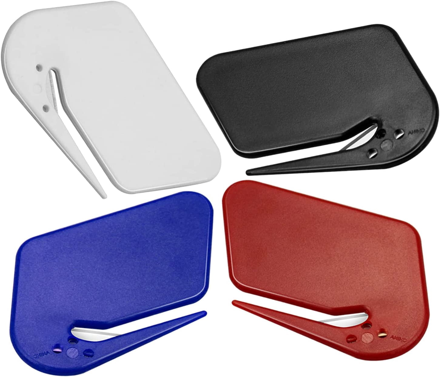 Fuliko Letter Opener Envelope Slitter 4 Pack Letter Openers Plastic ...