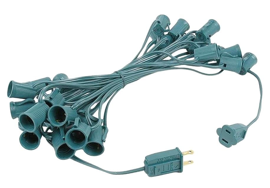 Fuliko Lights 25 Foot C7 String Light Christmas Stringer - String ...