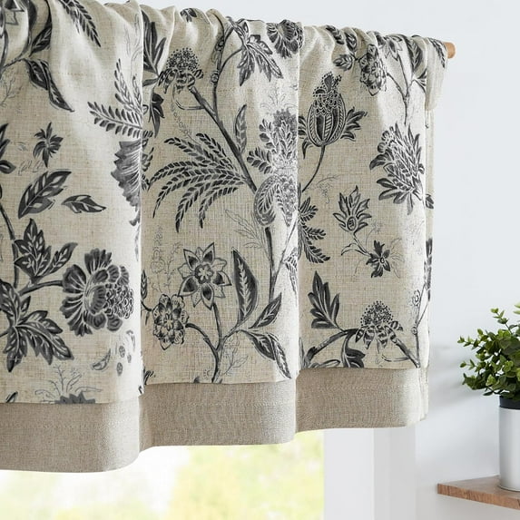 Fuliko Linen Valance Curtain Window for Kitchen Bedroom Living Room 16 ...