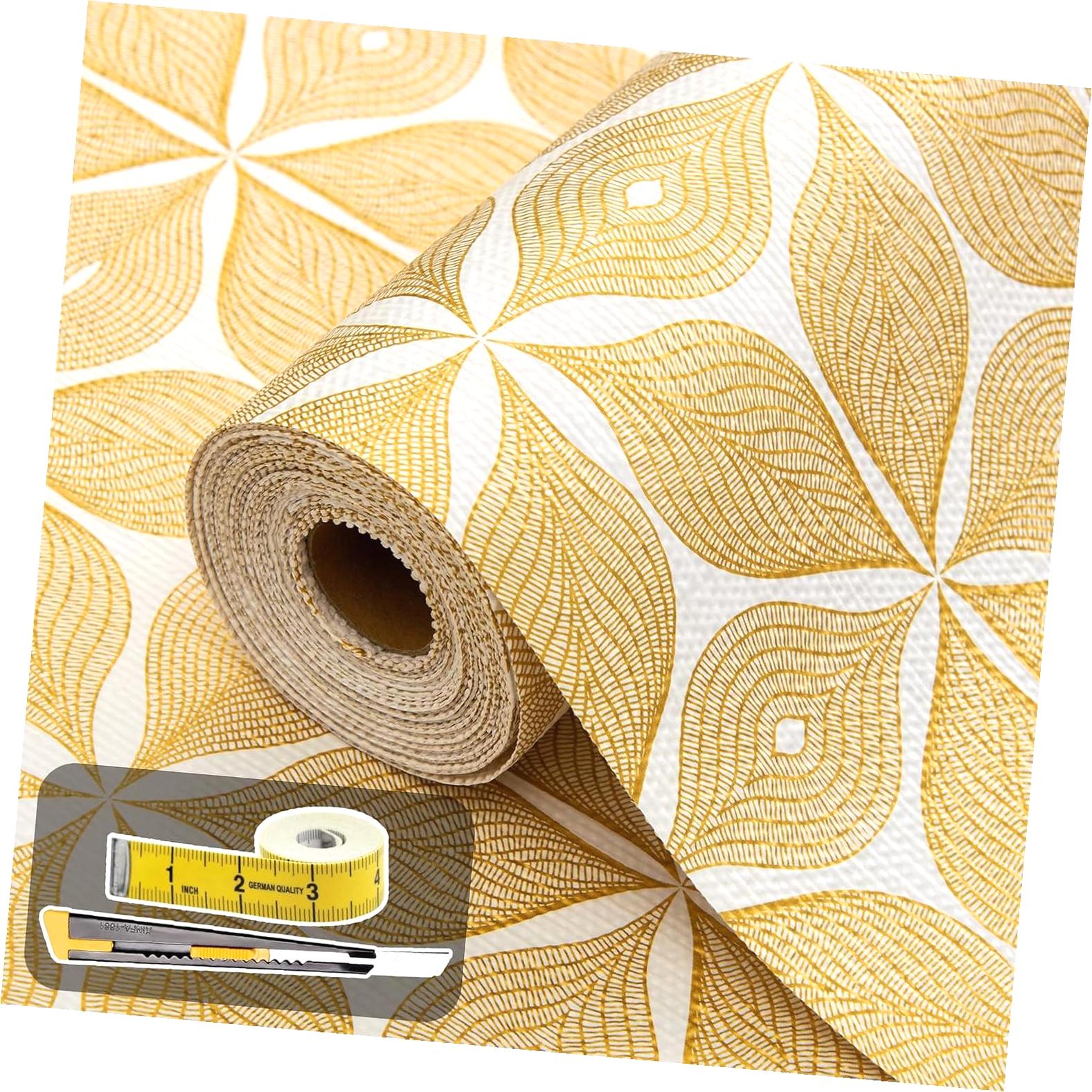 Fuliko Liners for Kitchen Cabinets 17in 20FT, Non-Adhesive Cabinet ...