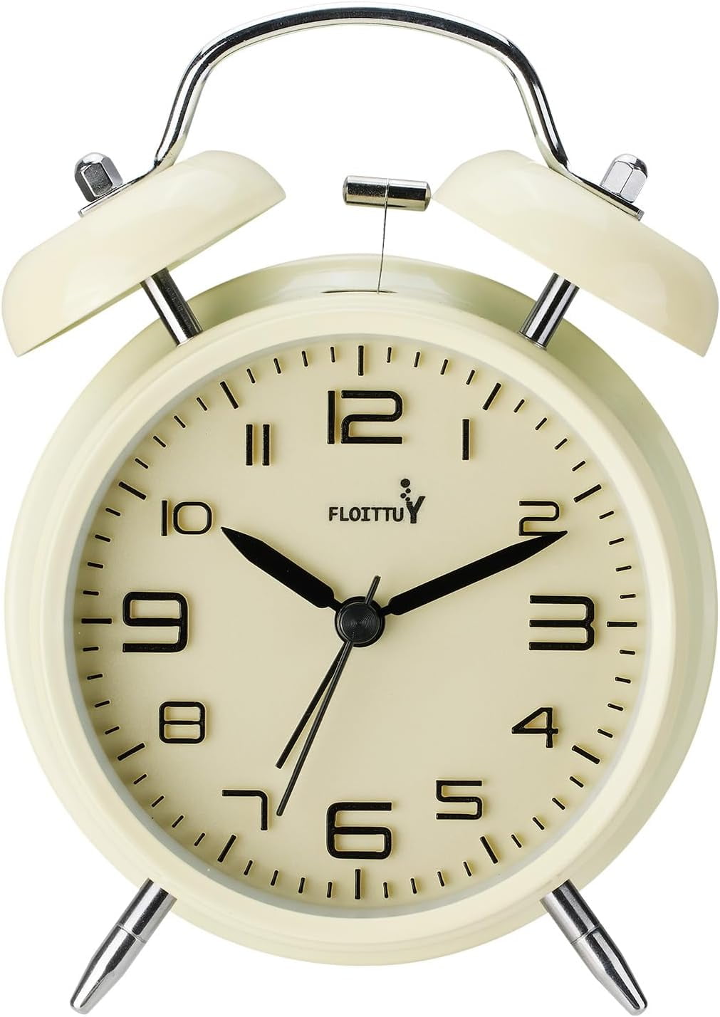 Fuliko Loud Alarm Clock for Deep Sleepers 4'' Twin Alarm Clock, Stereo ...