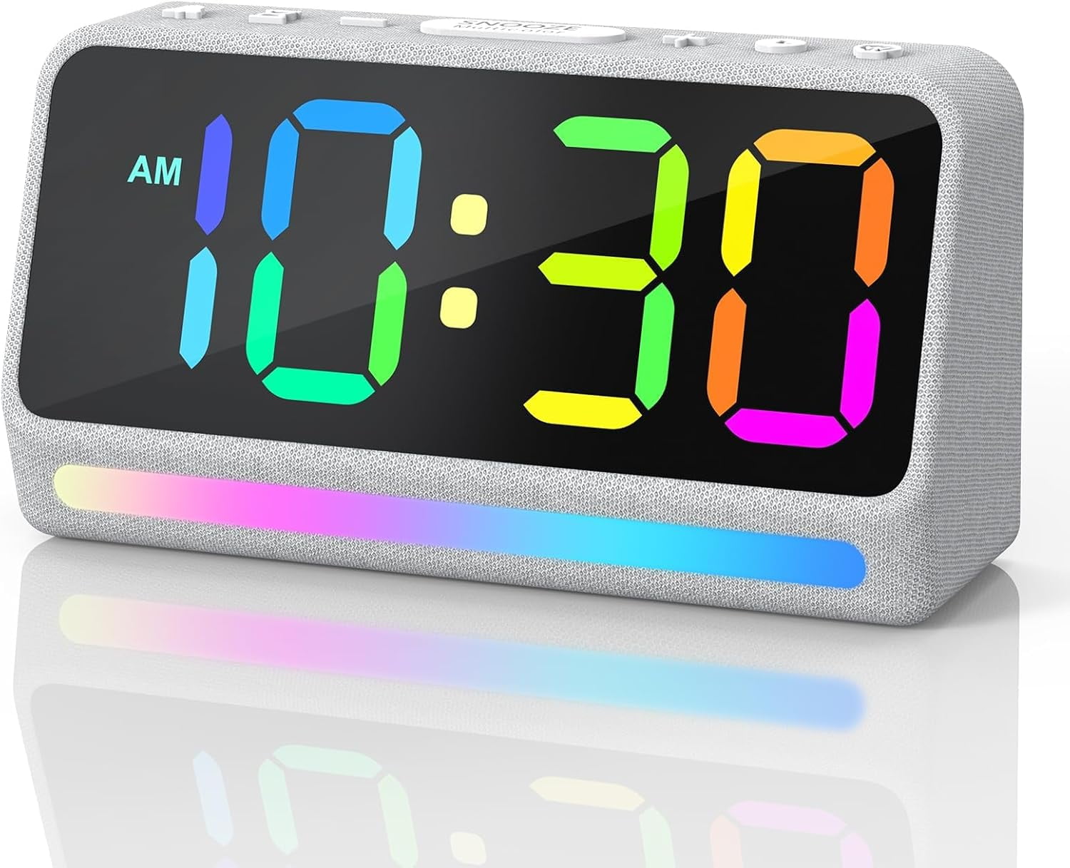 Fuliko Loud Alarm Clock for Deep Sleepers Adults, 5 Very Loud Wake ...