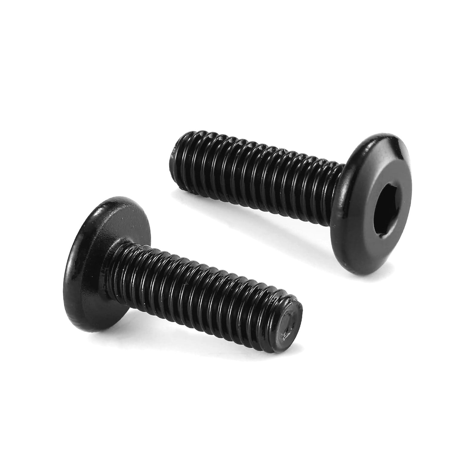 Fuliko M6 18mm 10Pcs Flat Hex Cap Screws Bolts, 304 Steel 18-8, Full ...