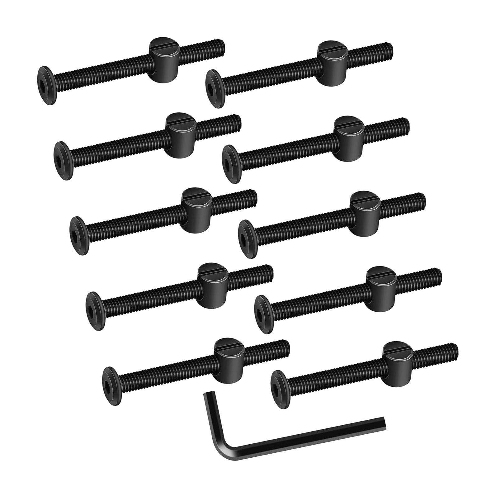 Fuliko M6 x 50mm Flat Socket Screw Furniture Fasteners and Barrel Nuts ...
