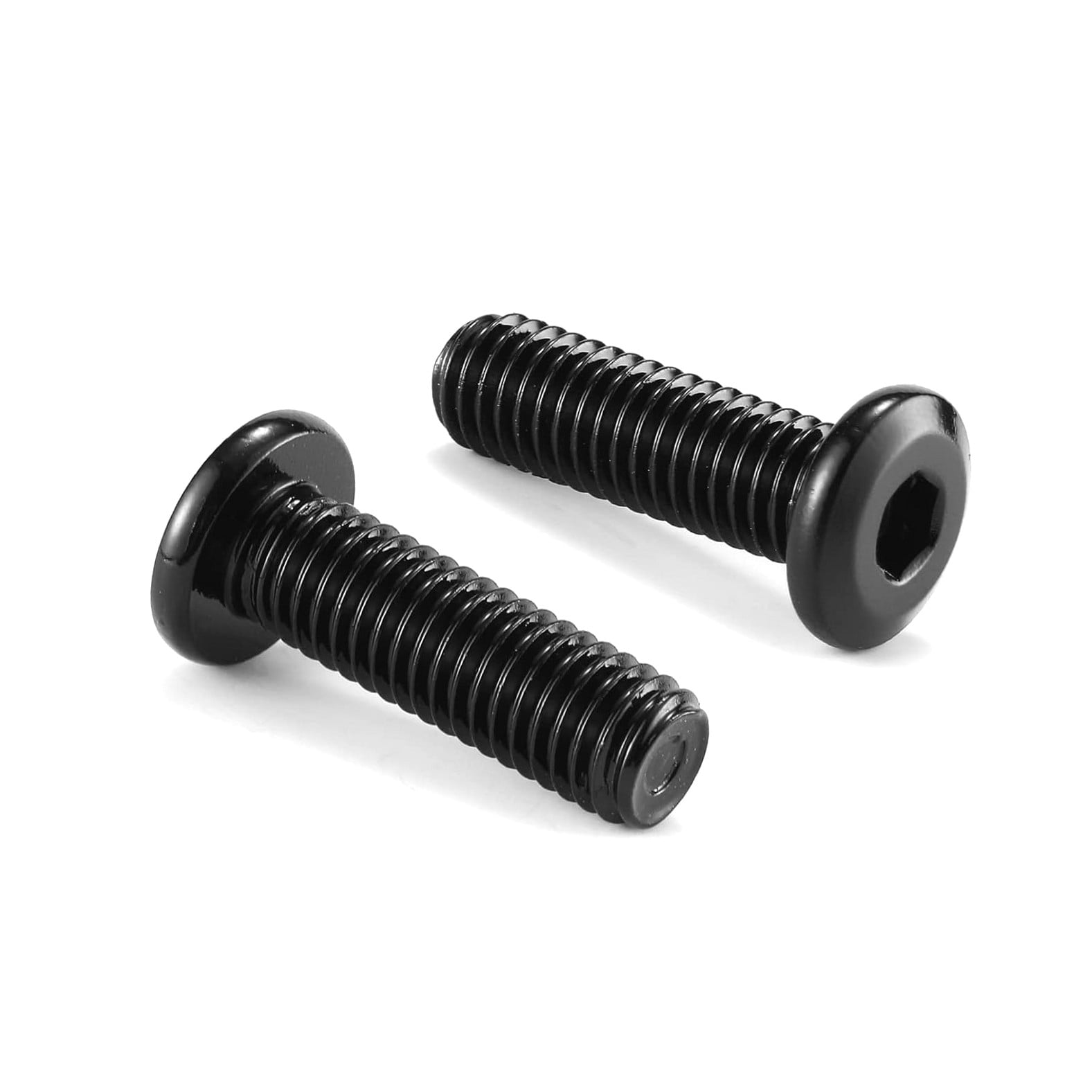 Fuliko M8 25mm 20Pcs Flat Hex Cap Screws, 304 Steel 18-8, Fully ...