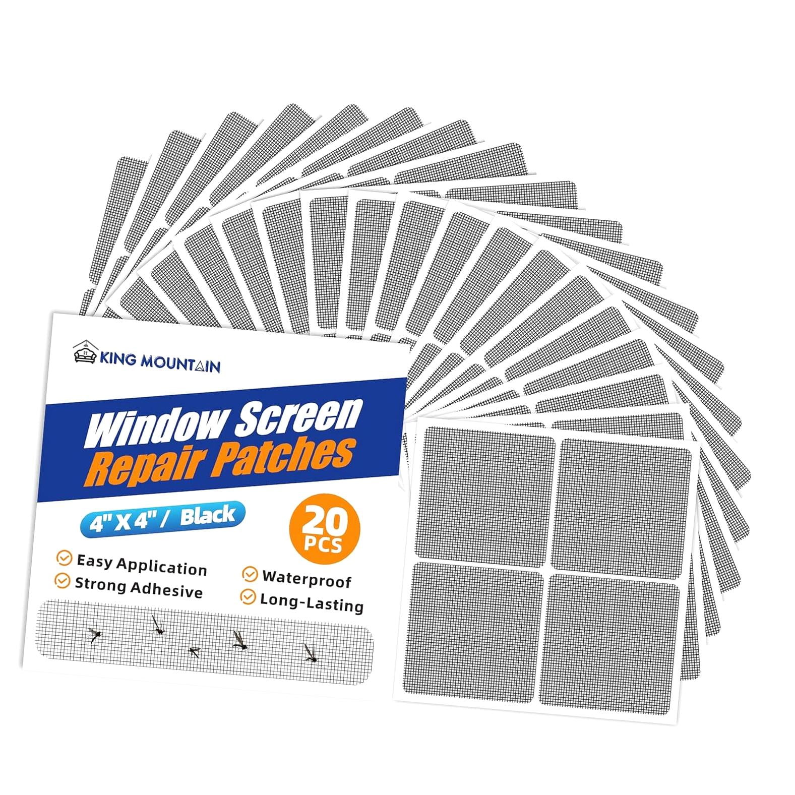 Fuliko MOUNTAIN Grey Window Screen Repair Tape, 3inX20FT Repair Kit for Fixing Tears and Holes ...