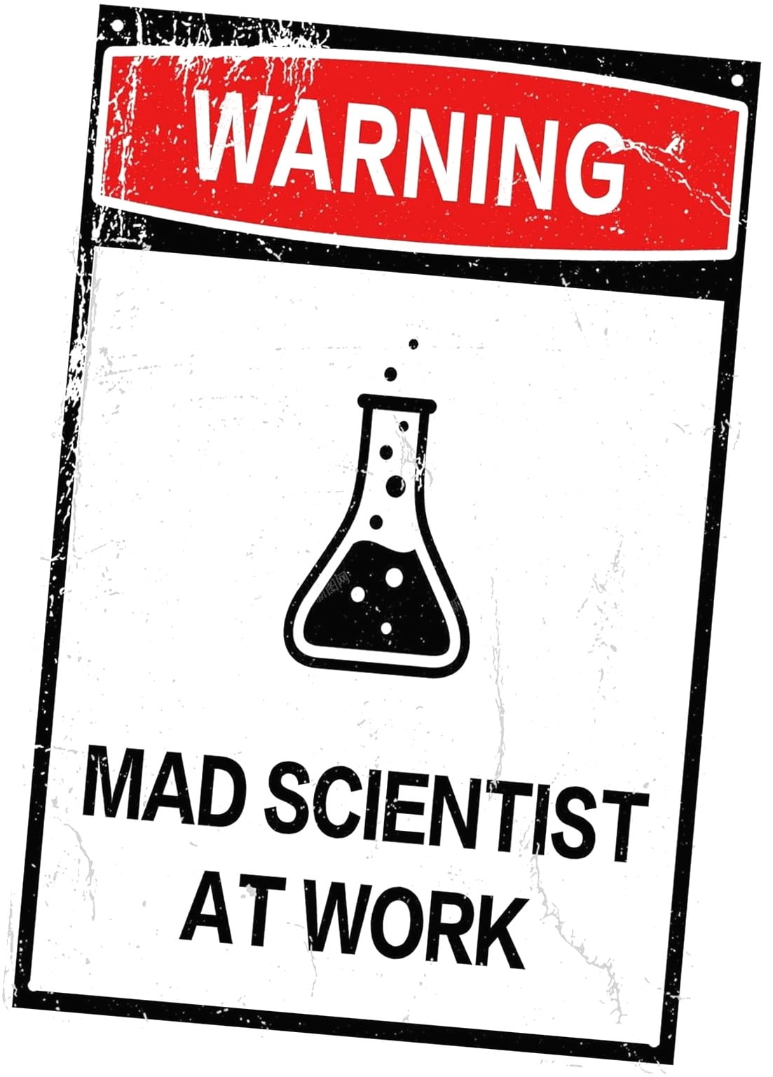 Fuliko Mad Scientist Wall Decor Science Laboratory Sign Metal Decor Mad ...