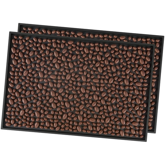 Fuliko Mats 18"x12" 2 Pack Small Mats, Countertop Coffee Mat for Bars ...