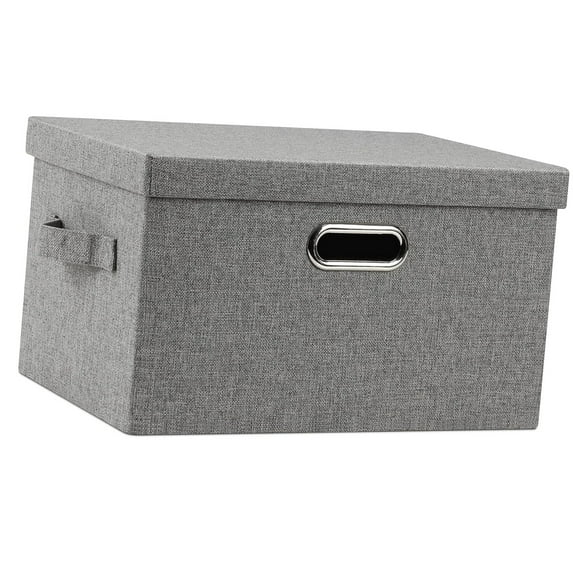 Fuliko Medium 15" 21 Quart Collapsible Stackable Storage Bins with, 1 ...