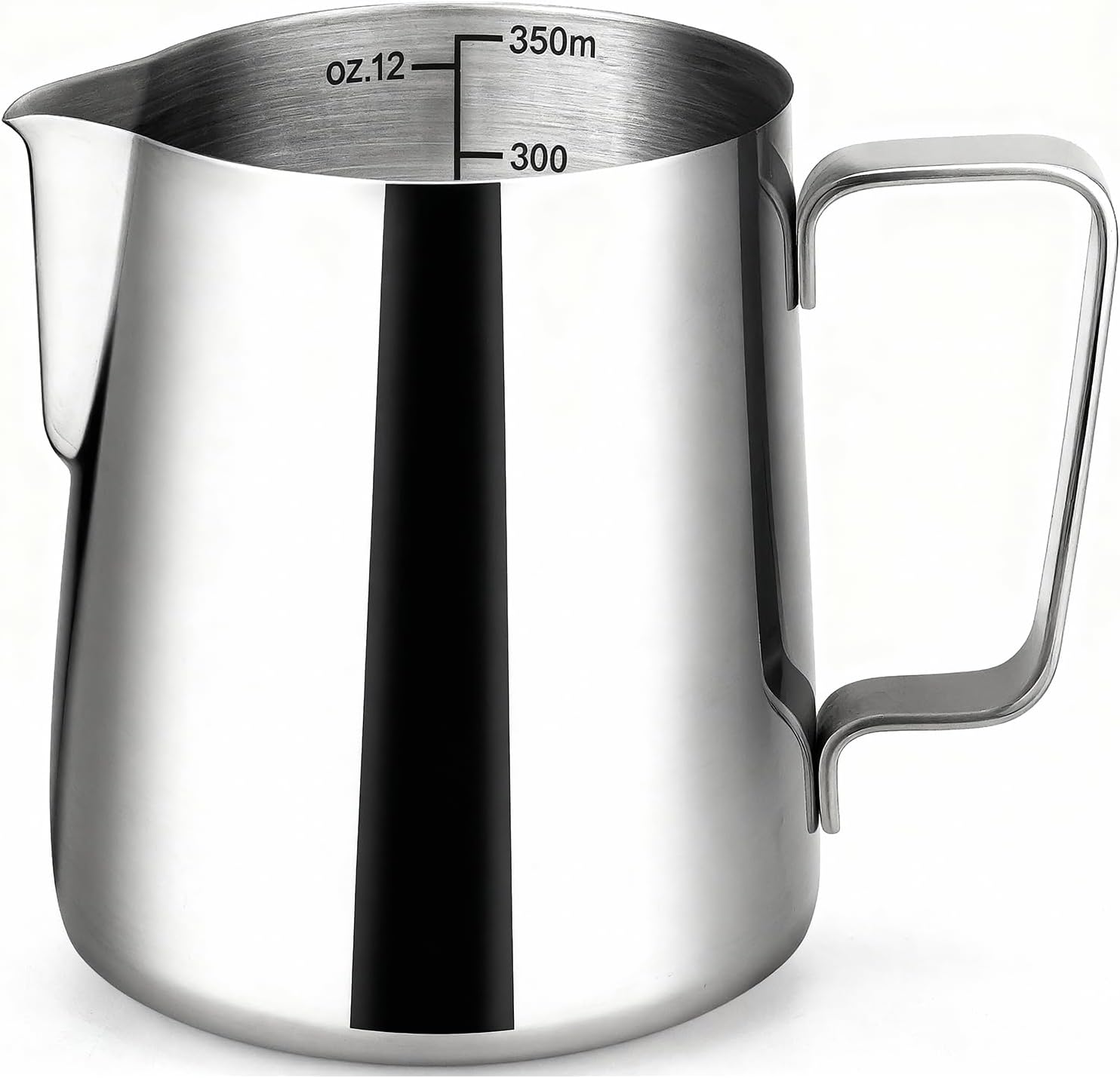 Fuliko Milk Frothing Pitcher, 350ml 12oz Steaming Pitchers, Steel ...
