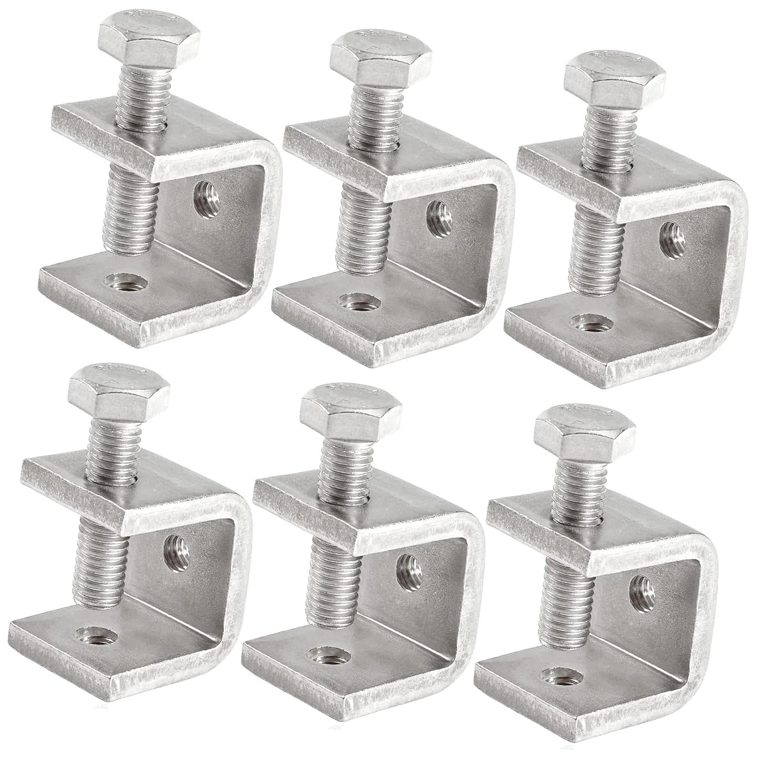 Fuliko Mini C Clamps Stainless Steel 0.83 Inch for Crafting, Compact U ...