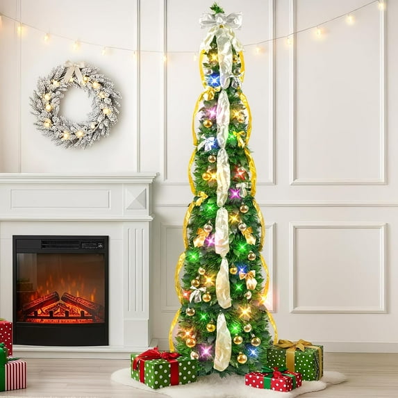 Fuliko NIETING Christmas Tree Decorations Artificial Collapsible Tree ...