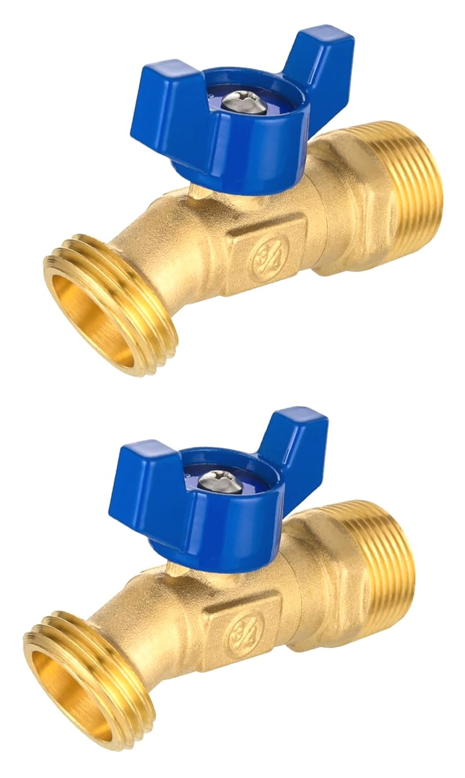 Fuliko (Pack of 2) 1/4-Turn Spigot, Sillcock Hose Bibb 3/4" Male NPT ...
