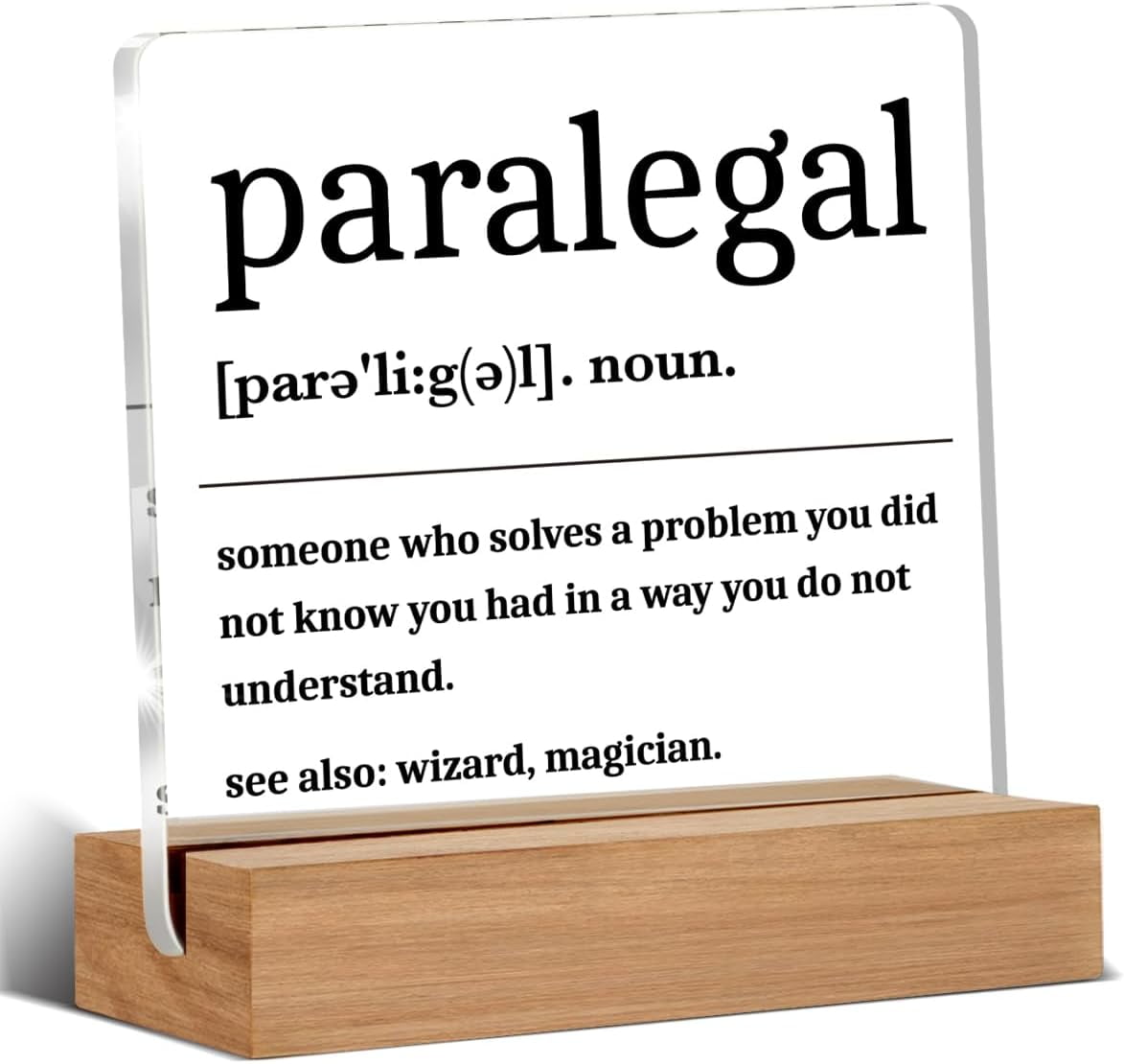 Fuliko Paralegal Definition Plaque, Paralegal , Present for Lawyers ...