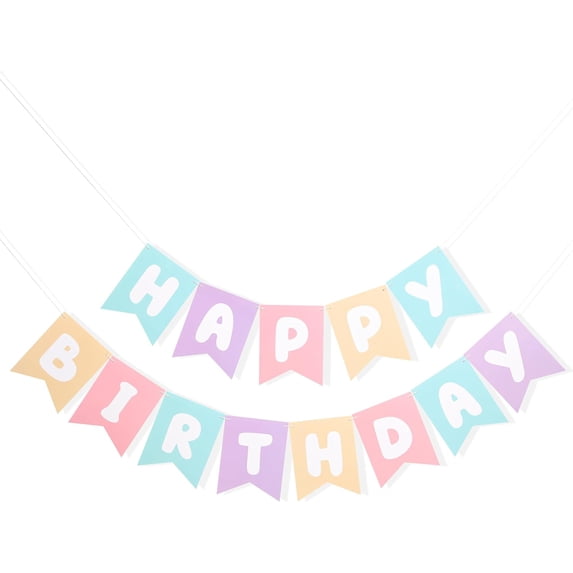 Fuliko Pastel Banner Birthday Banner, Banner for Girls, Pastel Birthday ...