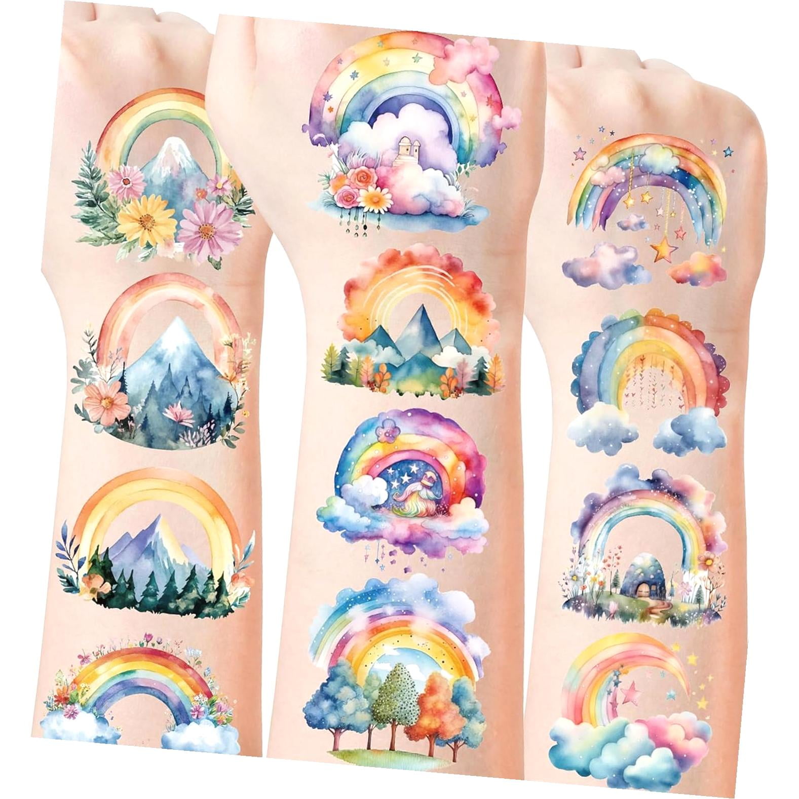 Fuliko Pastel Rainbow Stickers - 6 Sheets, 90+ Pieces, Perfect for ...