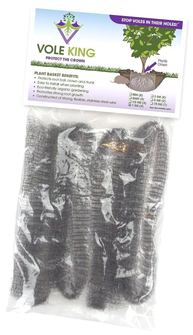 Fuliko Plant Baskets - Gopher and Vole Baskets, 1 Gallon, Pack of 4 ...