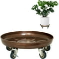 Fuliko Plant Saucer 13" Rolling Plant Caddy Rolling Plant Stand with ...