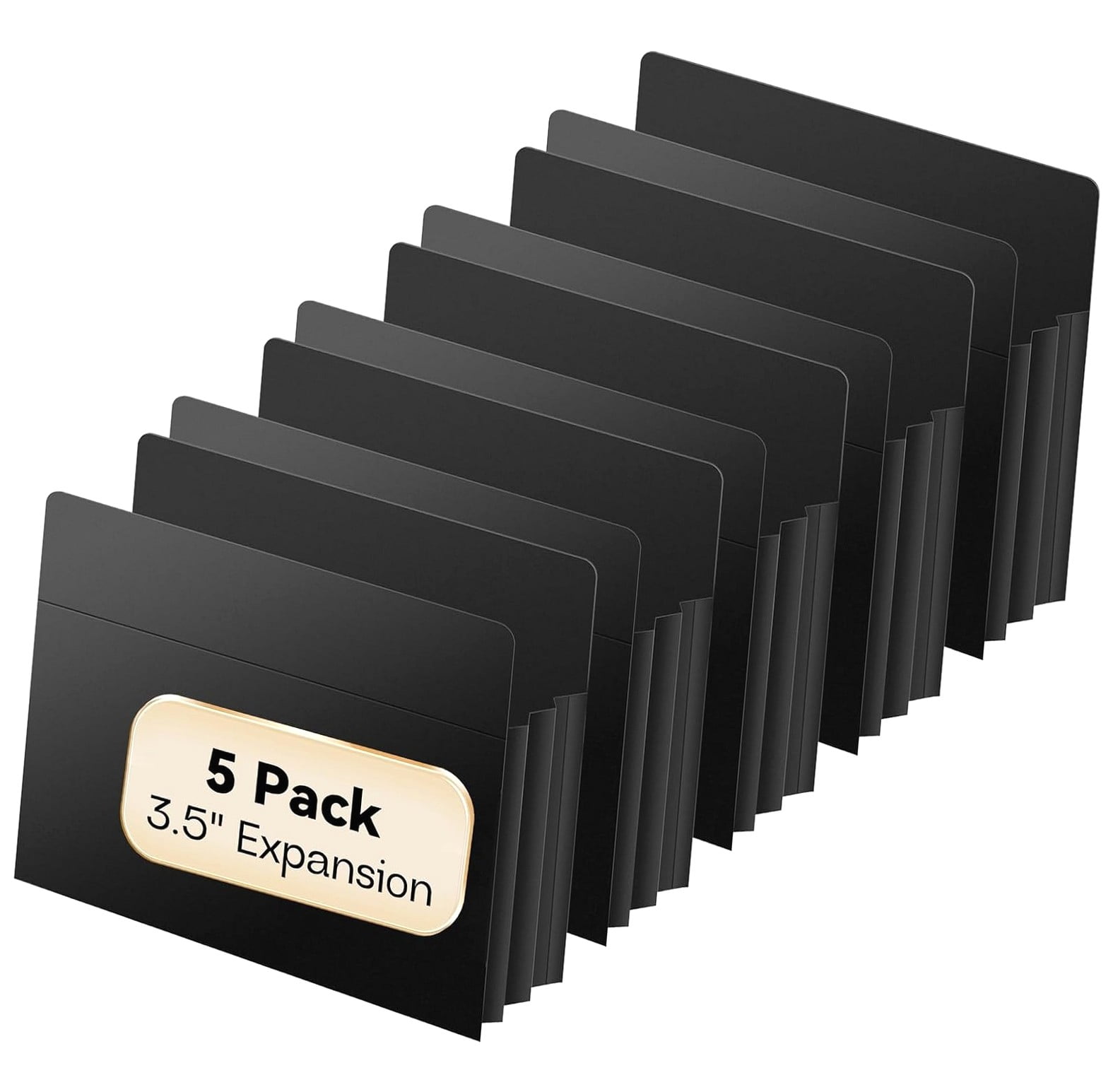 Fuliko Plastic File Jackets Letter Size, 12 Pack Reinforced Manila File ...