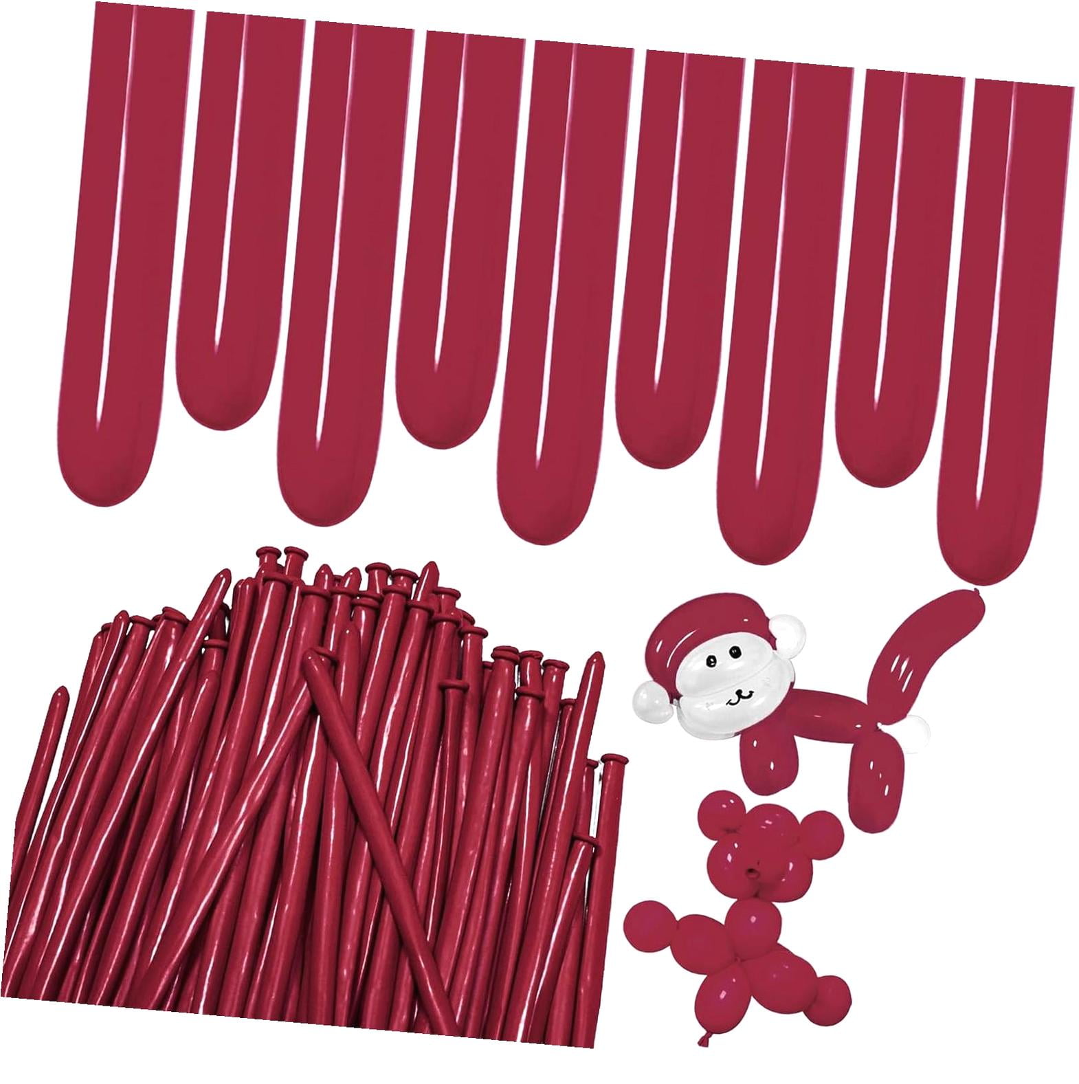 Fuliko Premium 260 Twisting Long Balloons in Red for Birthday and ...