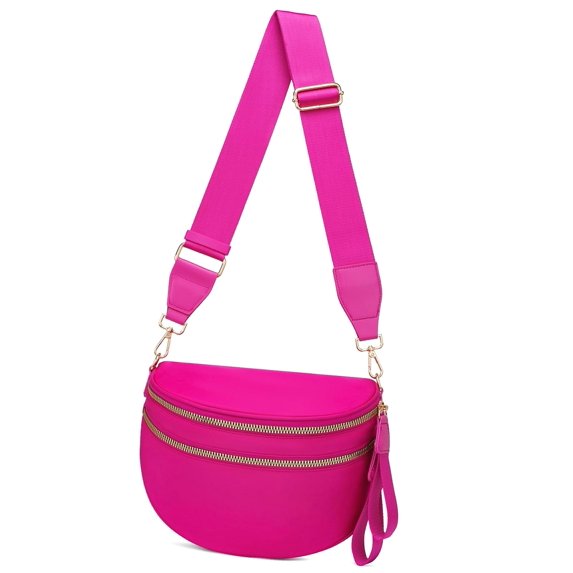 Fuliko Pure Colour Bum Bags for Spacious Checkered Body Bag Nylon ...