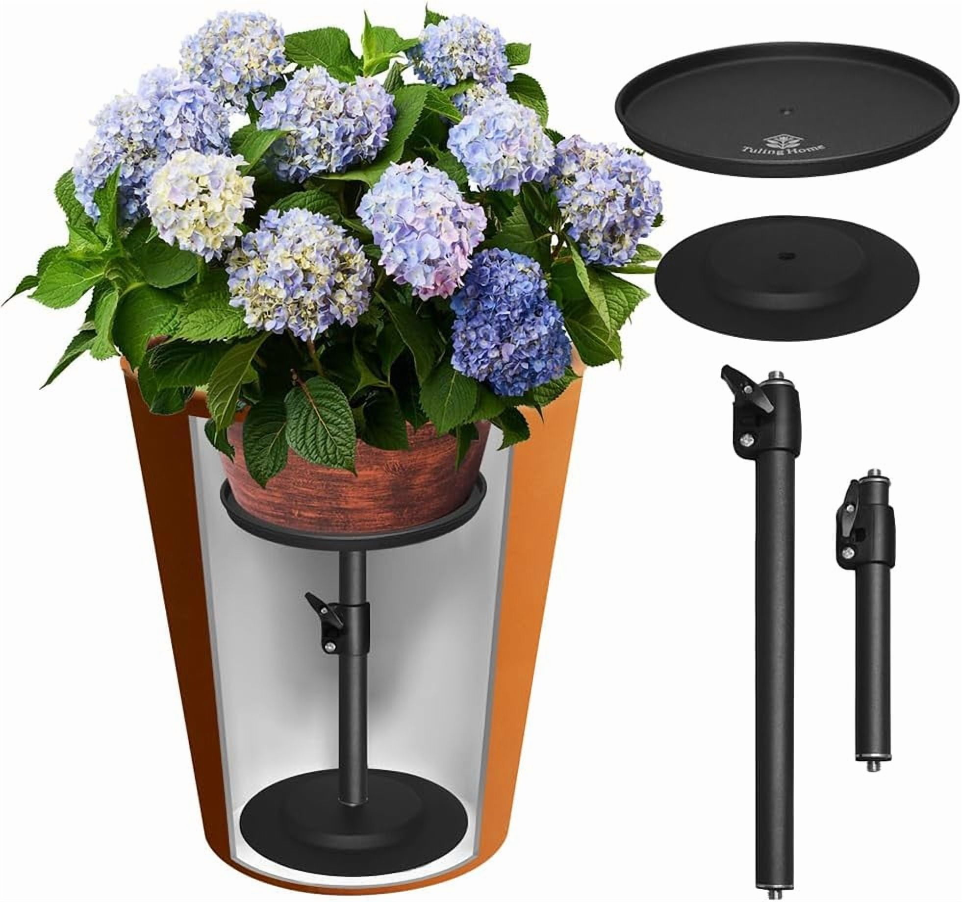 Fuliko Pure Iron Inserts, 7-\u201d Plant Risers for Inside Pots ...