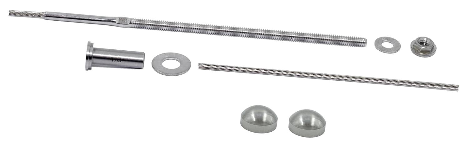 Fuliko Quick & 1/8 Inch 45ft Cable Railing System - 316 Steel for ...