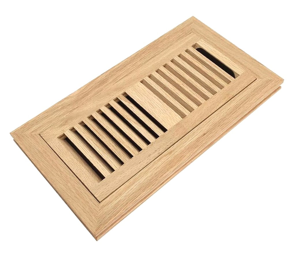Fuliko Red Wood Flush Mount Floor Register Vent Cover, 2-1/4 12 Inch ...