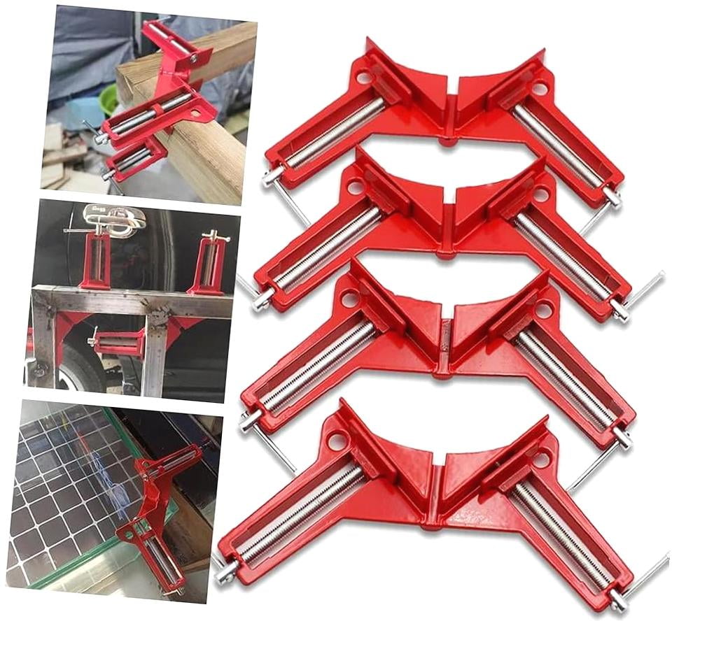 Fuliko Right Angle Clamps for Woodworking, 4-Piece 90 Degree Clamps Set ...