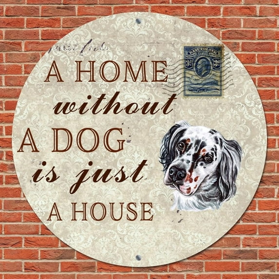 Fuliko Round Metal Sign Plaque Without Coffee Is Just House Funny Door ...