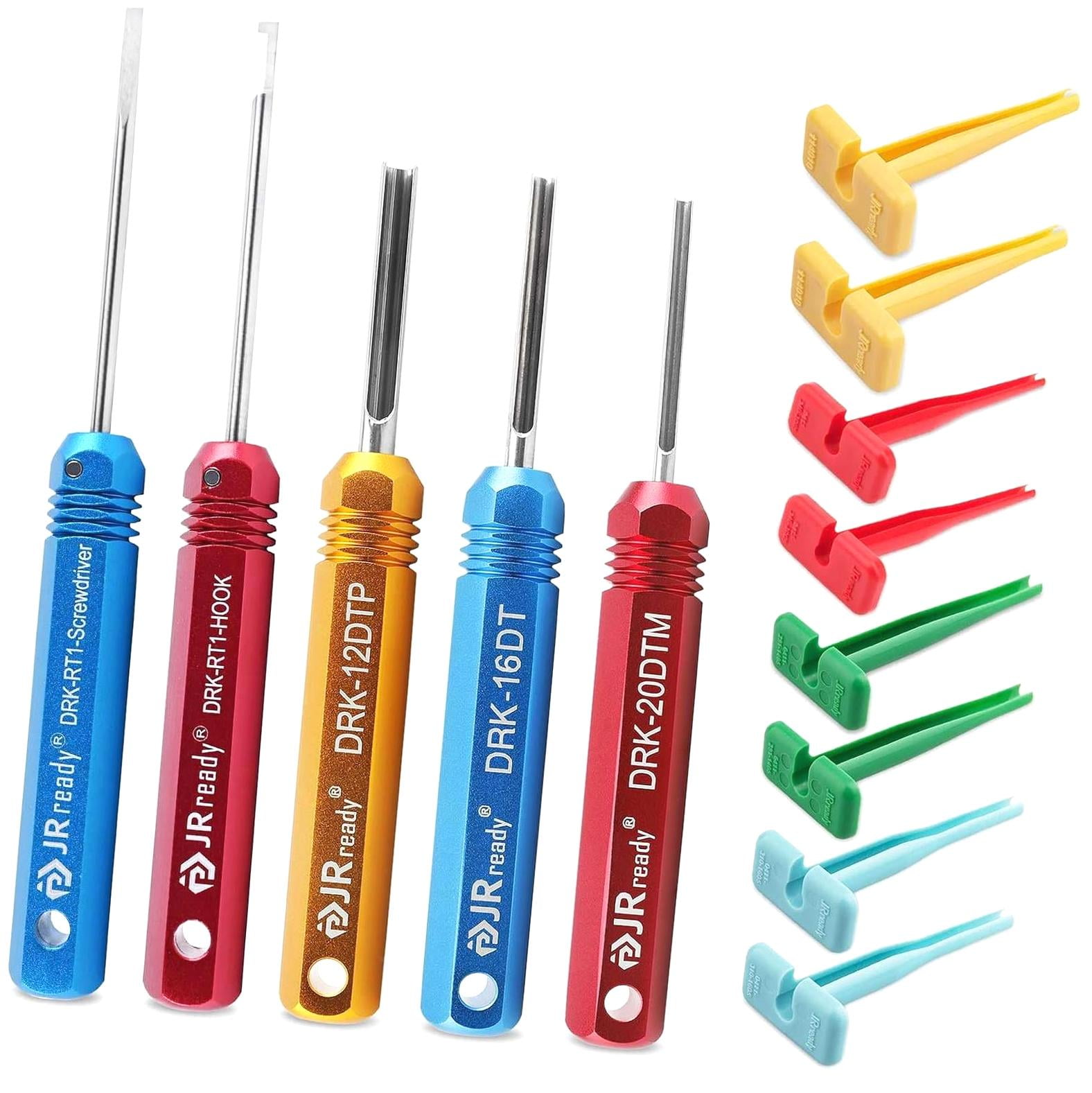 Fuliko ST5236 Deutsch Pin Extractor Tool Kit for 16#12#20# Solid/Stamped Contacts 10-22 AWG ...