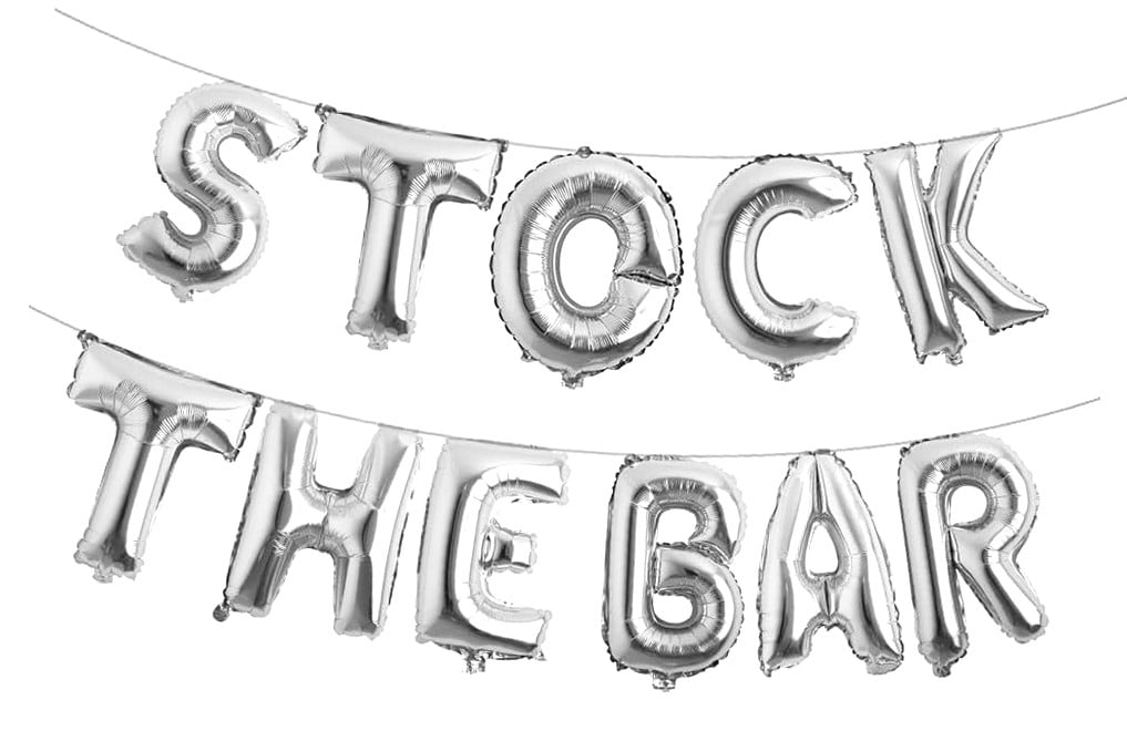 Fuliko STOCK THE BANNER Multicolor Optional Party Decorations Sign ...