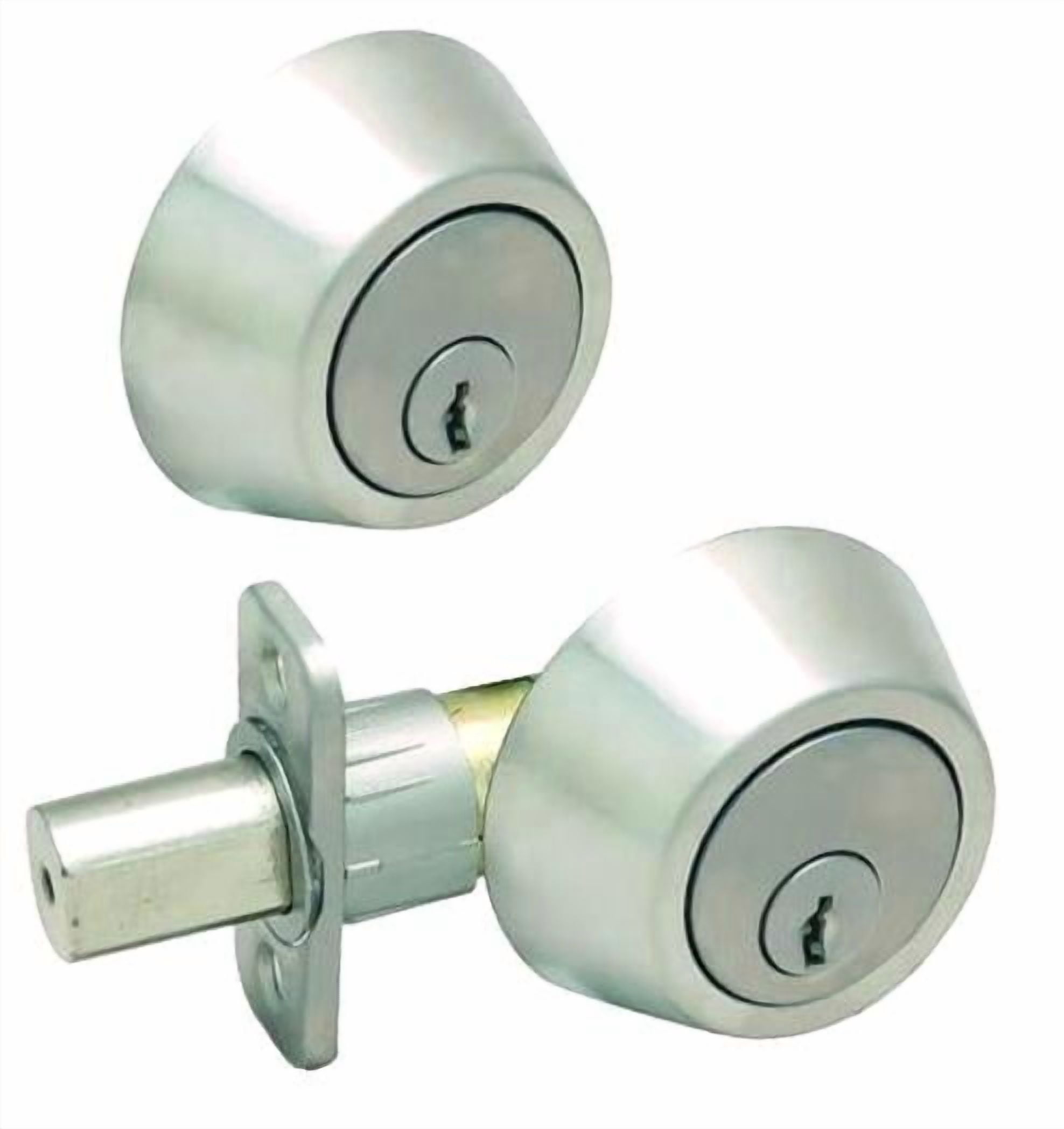 Fuliko Satin Nickel Double Cylinder Deadbolt (Free Key Matching for ...