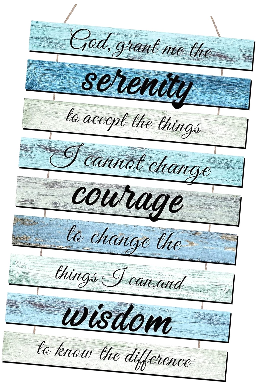 Fuliko Serenity Prayer Wall Decor House Warming Wall Bible Wall Decor ...