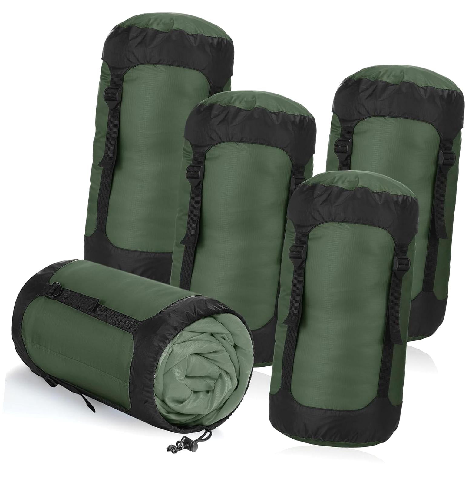 Fuliko Set of 5 Compression Sacks, 20L for Backpacking, Camping ...