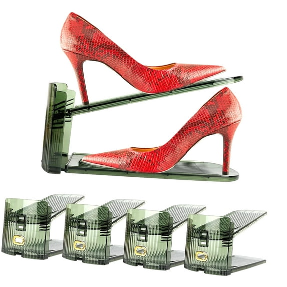 Fuliko Shoe Slot Organizer, Display Style Shoe Stacker for Pair of ...