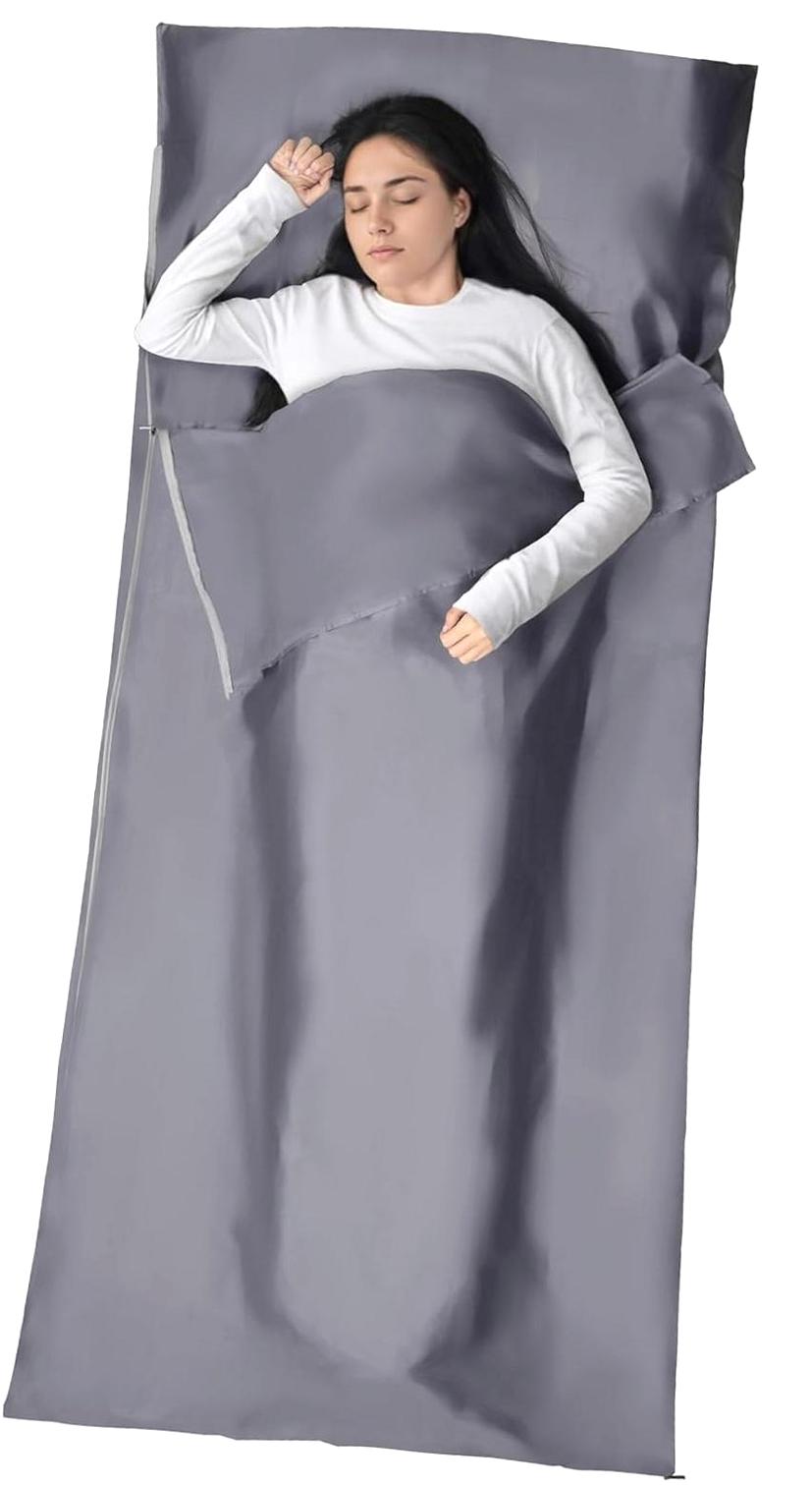 Fuliko Sleeping Bag Liner, made from long-staple cotton, designed for ...