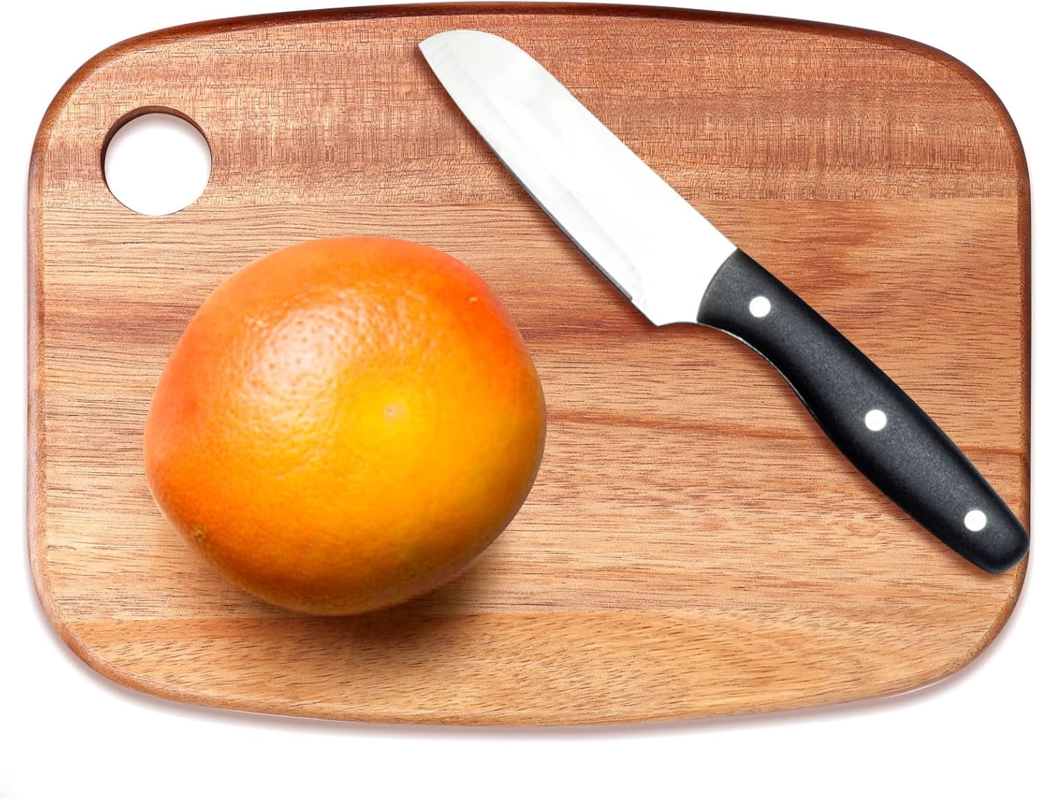 Fuliko Small Wood Boards for Kitchen with Hanging Rack – Wooden for ...