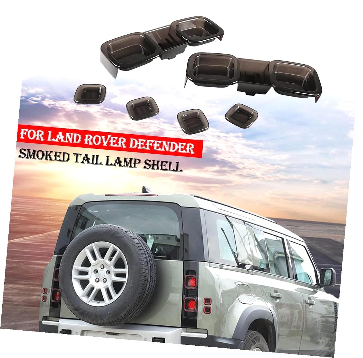 Fuliko Smoked Tinted Tail Light Cover for 2020-2022 Defender, ABS Rear ...