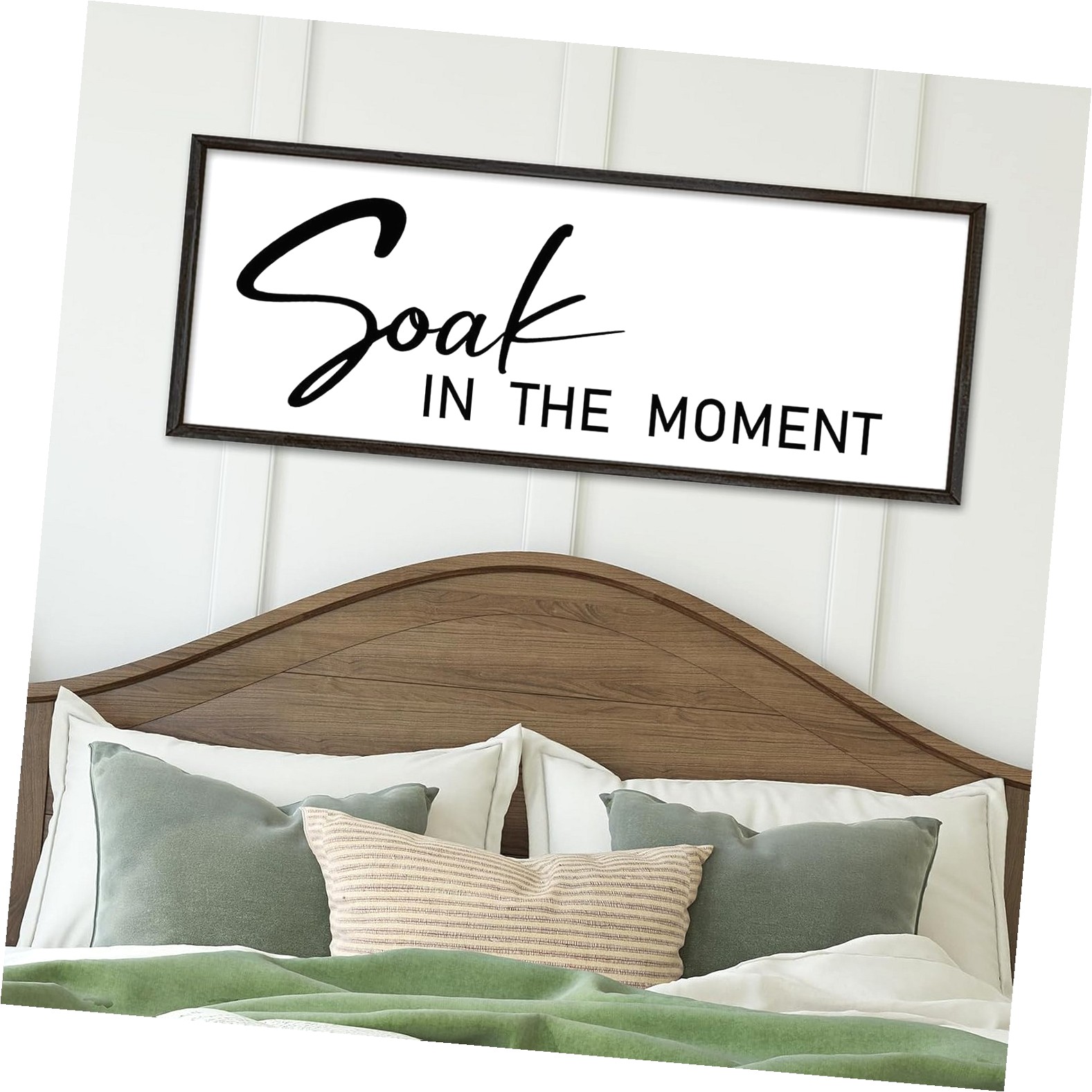 Fuliko Soak in the Sun Wall Decor 32"X12" Bedroom Above Bed Sign Large ...