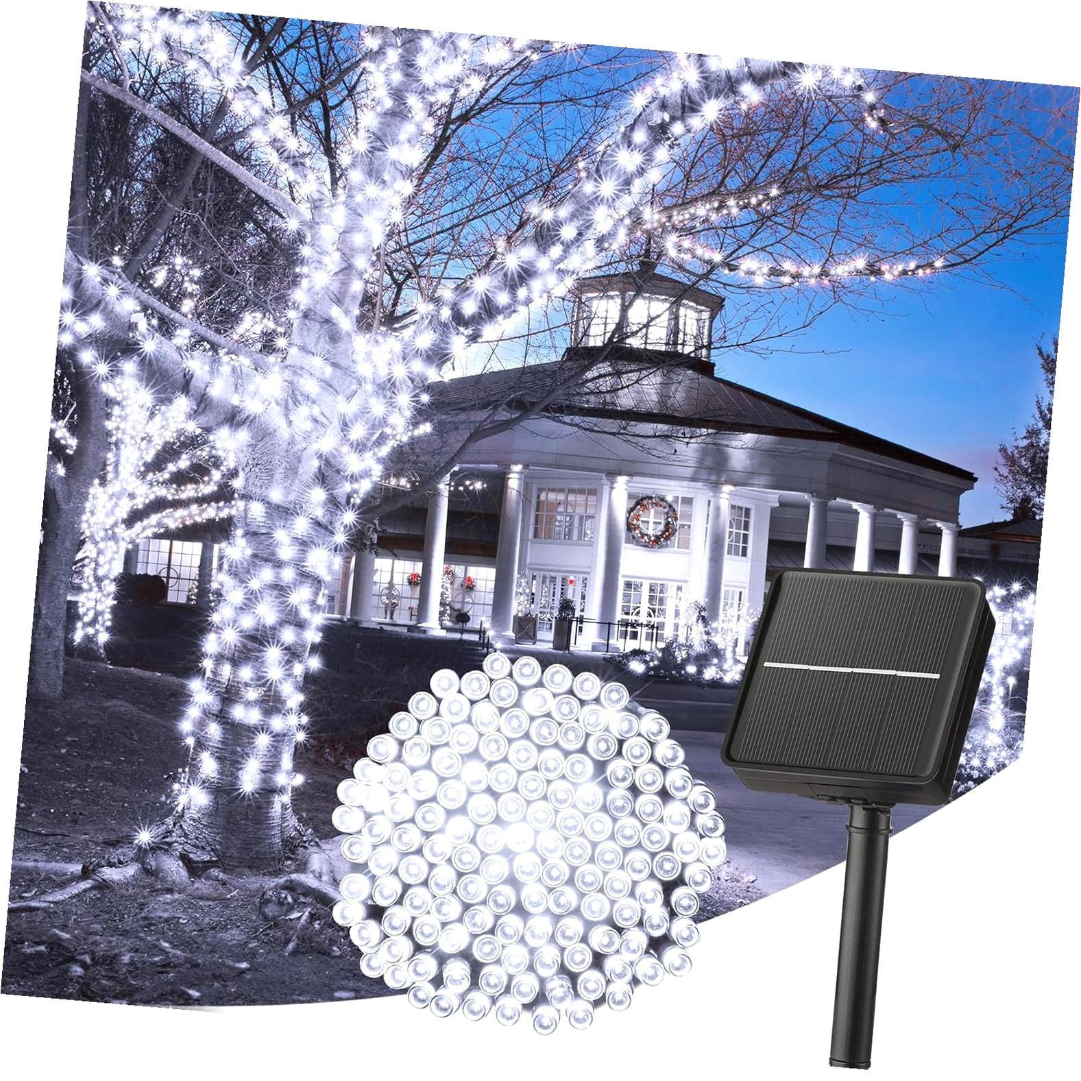 Fuliko Solar String Lights - 40FT 100 Solar-Powered String Lights with ...