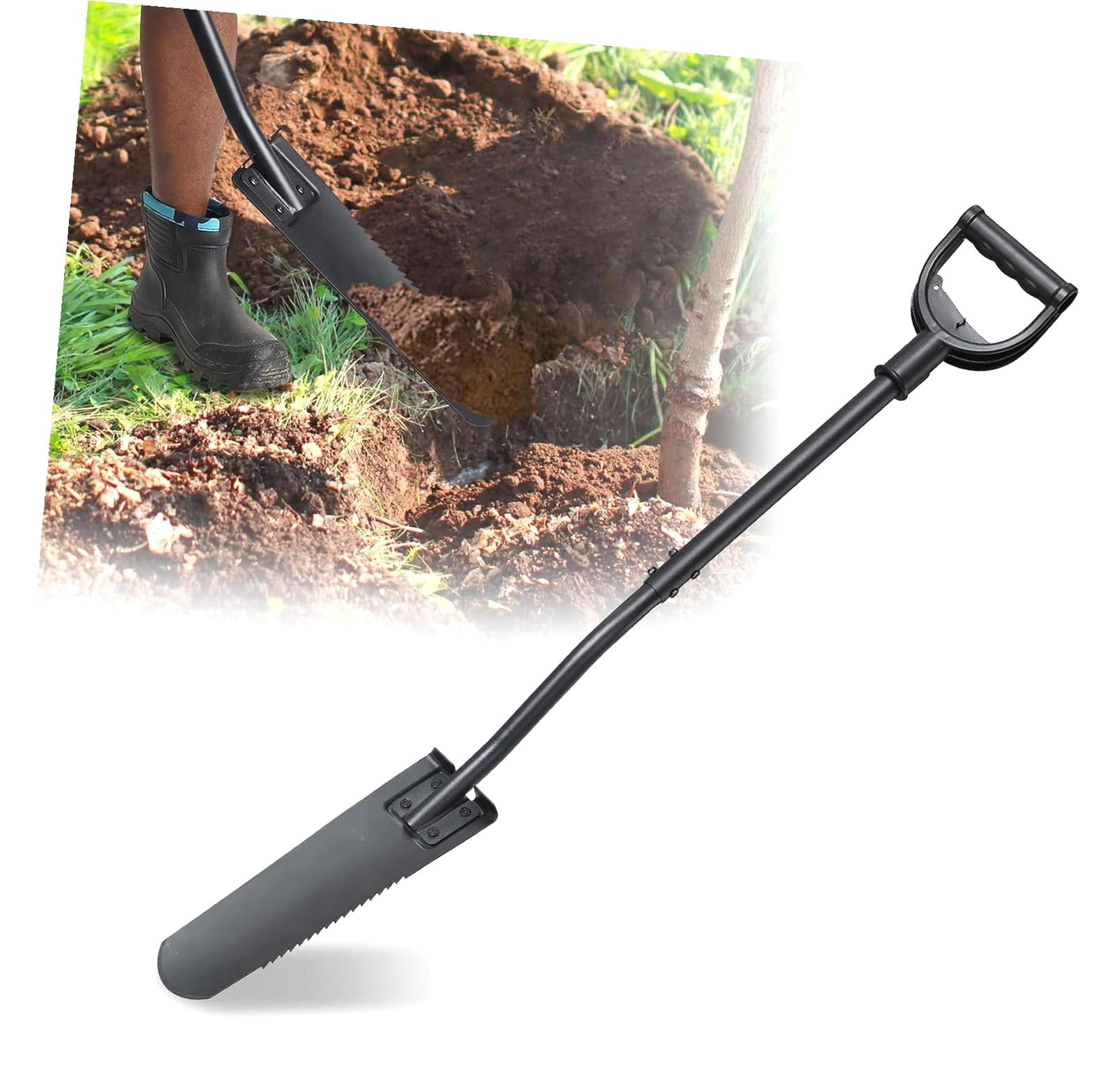 Fuliko Spade , 45" Trenching Tool with 14.5" Long Narrow for Digging ...