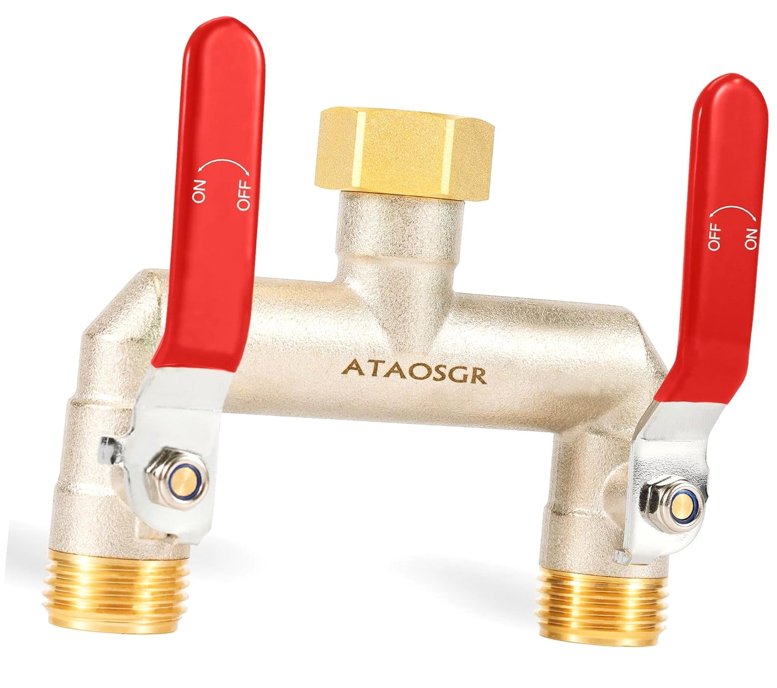 Fuliko Splitter, 2 Way Splitter, Extra Long Handles Hose Adapter, with ...