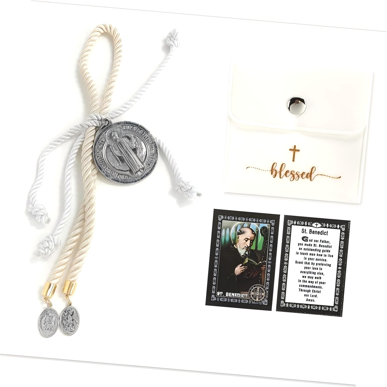 Fuliko St Benedict Door Hanger Saint Benedict Medals for Door with ...