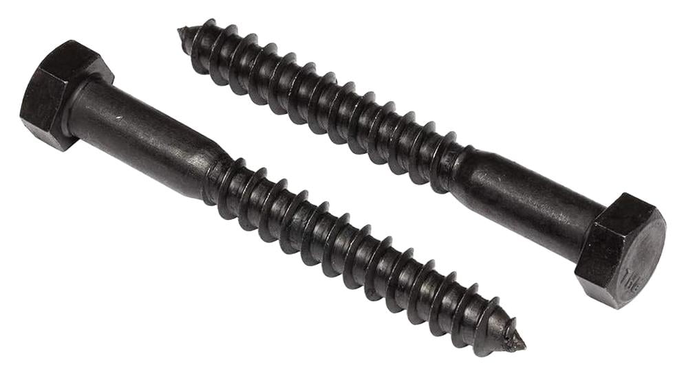 Fuliko Stainless Steel Hex Lag Bolts, 3/8" x 6", 5 Pieces, 18-8 ...