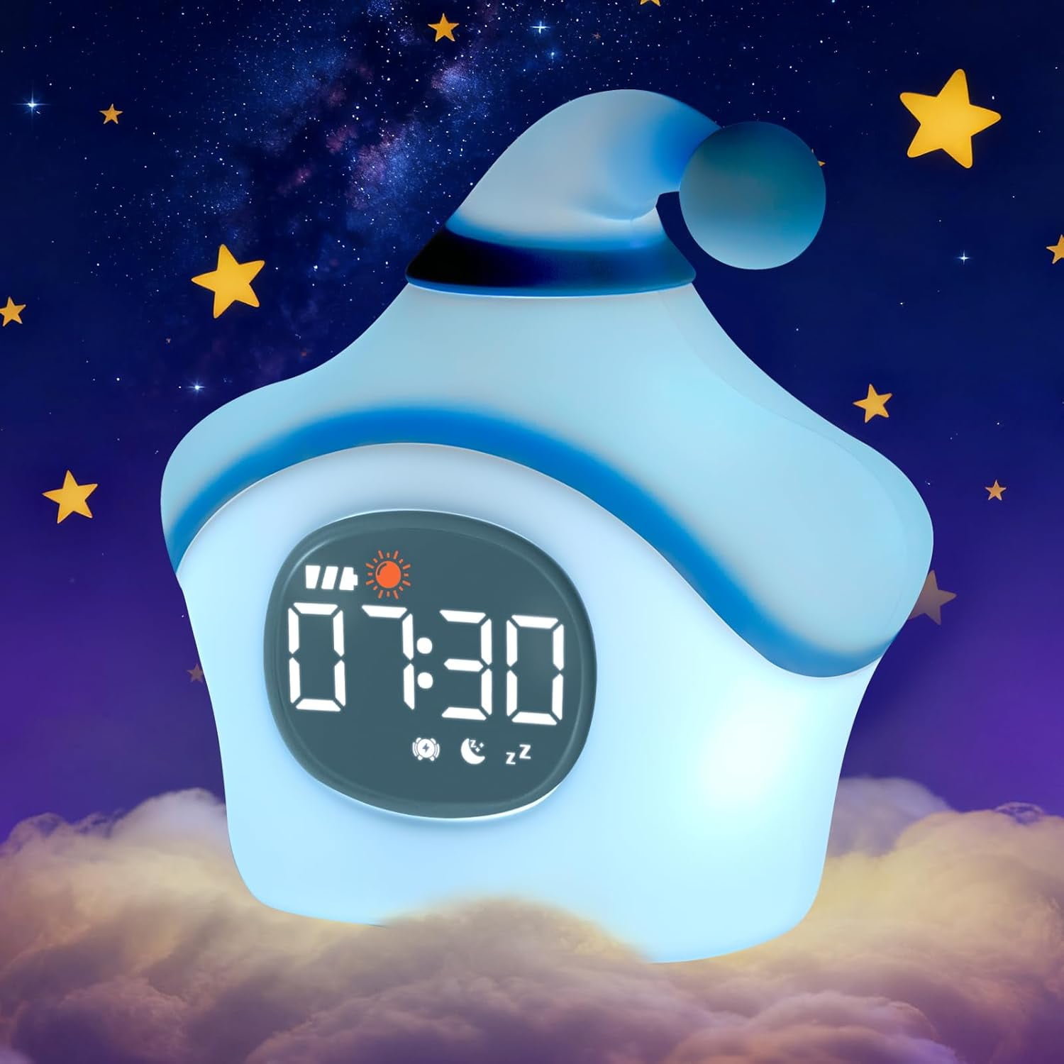 Fuliko Star Alarm Clock with Night Light with Training and Sound ...