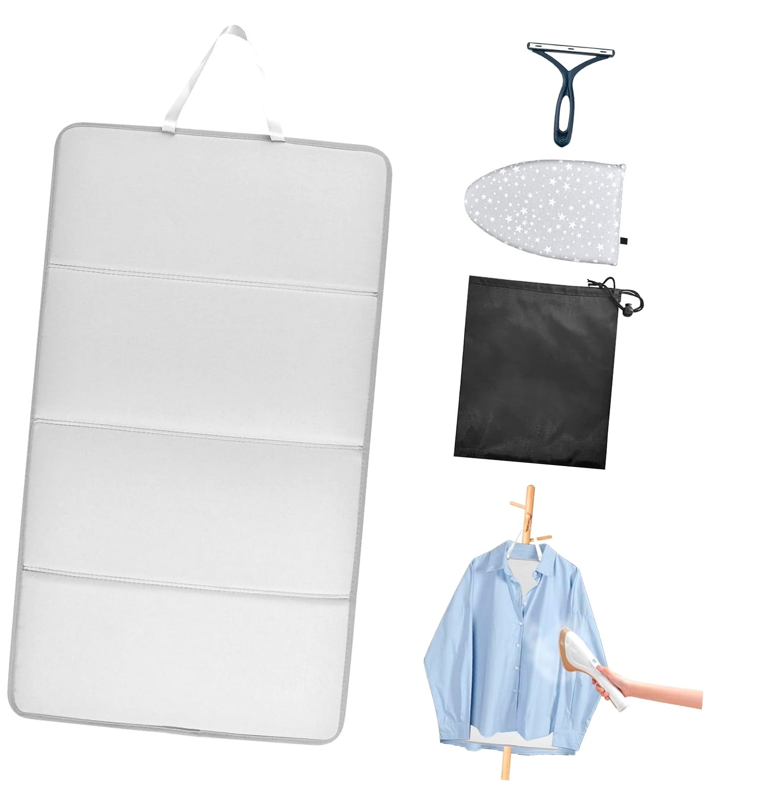 Fuliko Steamer for Clothes with Ironing Glove, Stand for Steaming ...