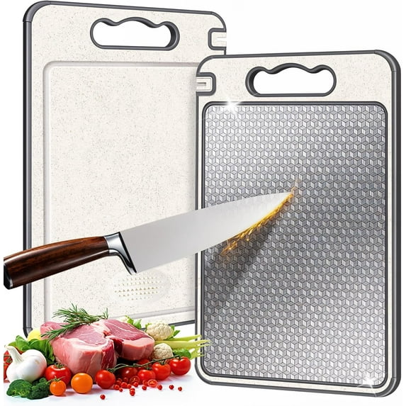 Fuliko Steel , Double Sided Chopping for Kitchen, Scratch-resistant ...