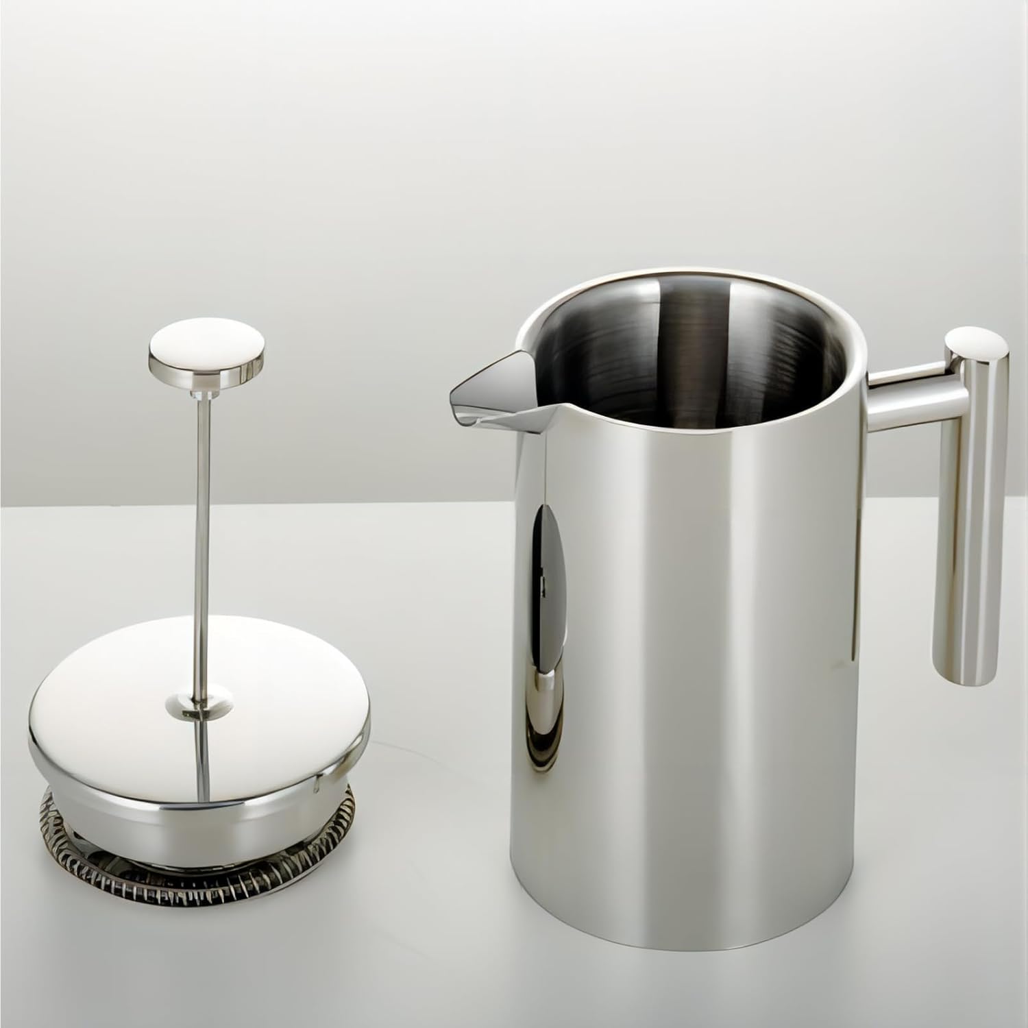 Fuliko Steel French Press Coffee Maker Cafetiere 3 Cup Coffee Press ...