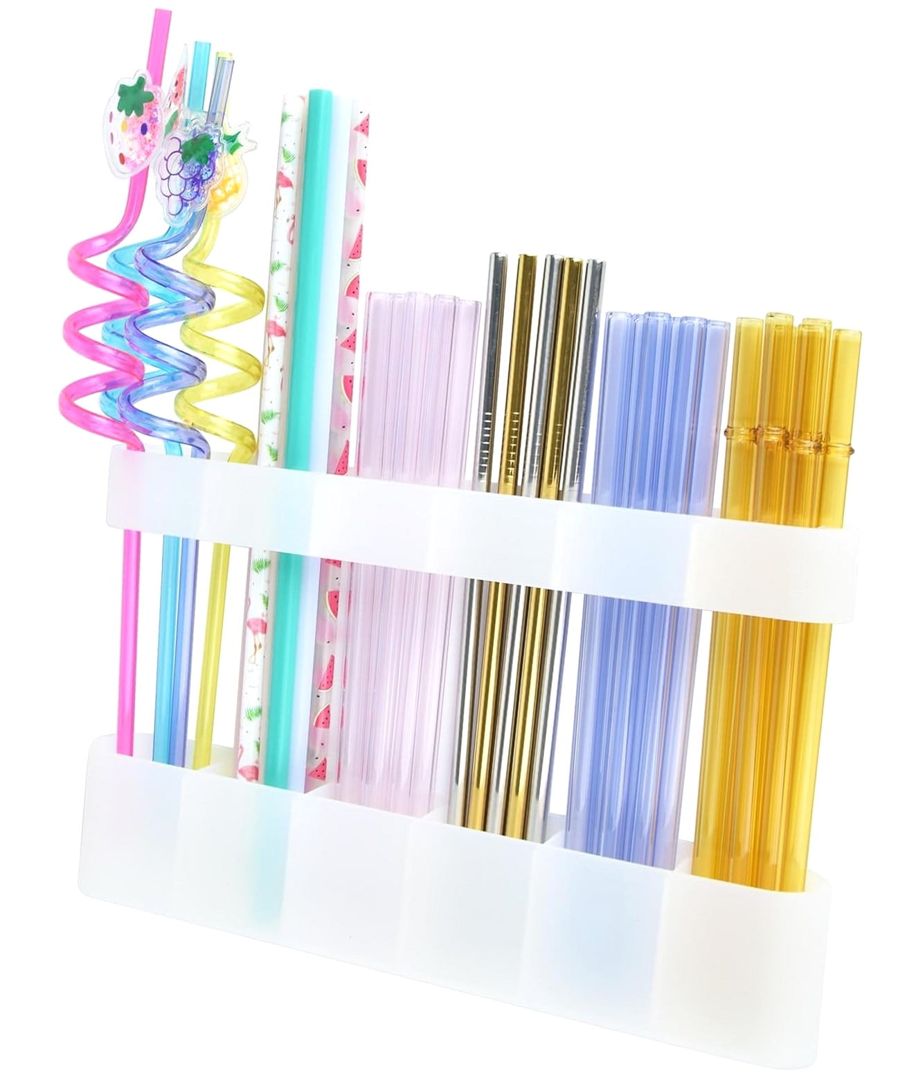 Fuliko Straw Holder for Cabinet Door, Straw Organizer for Cabinet Door ...